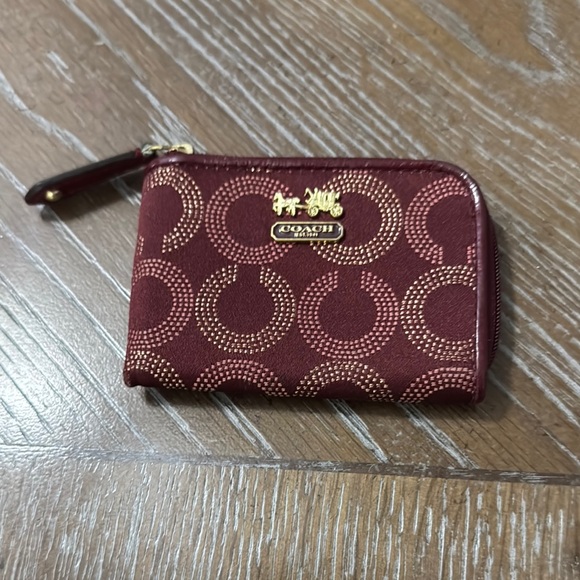 Coach | Bags | Coach Red Wallets Signature Collection | Poshmark